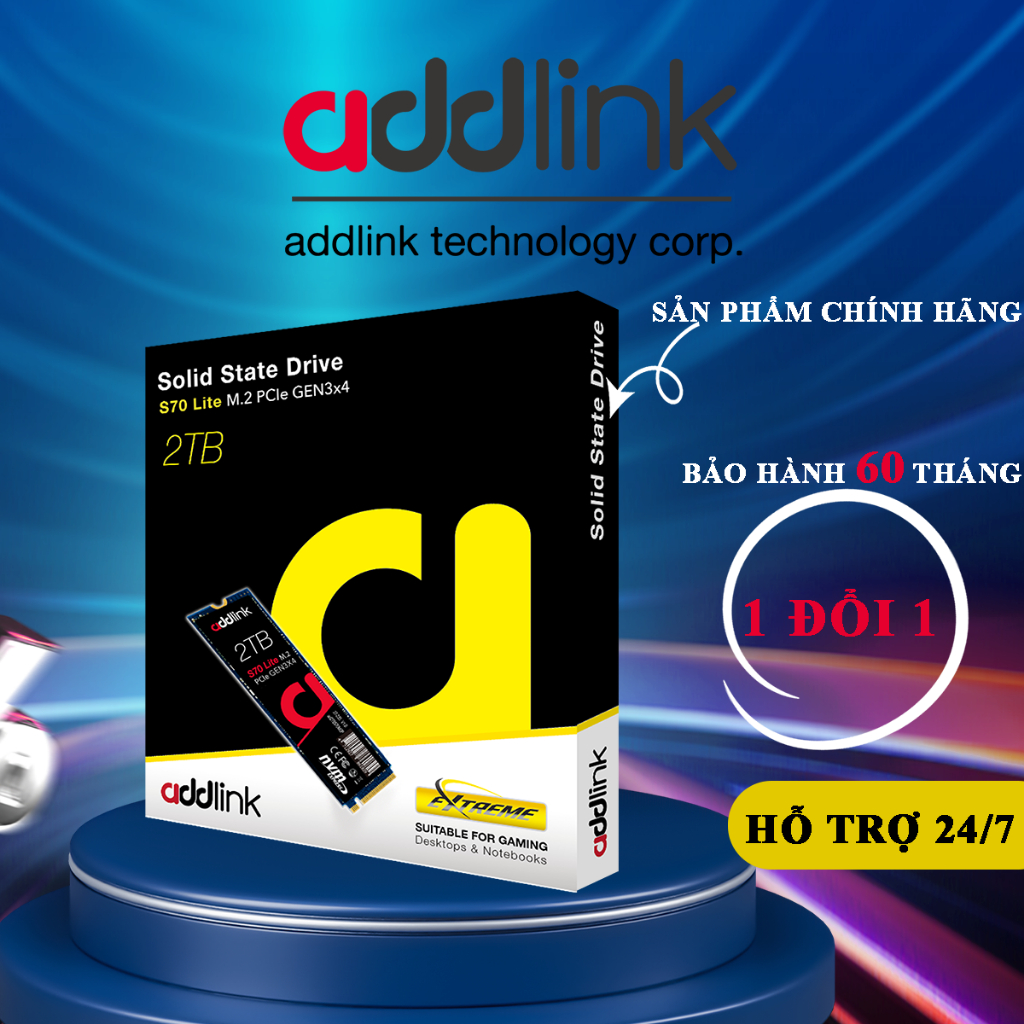 Ổ cứng SSD 2TB Addlink S70 Lite M.2 PCIe Gen3 NVMe, tốc độ Đọc 3500 MB ...