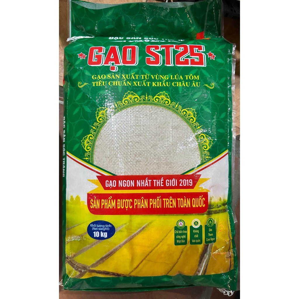 Gạo ST25 Lúa tôm - 10kg ( Mới) | Shopee Việt Nam