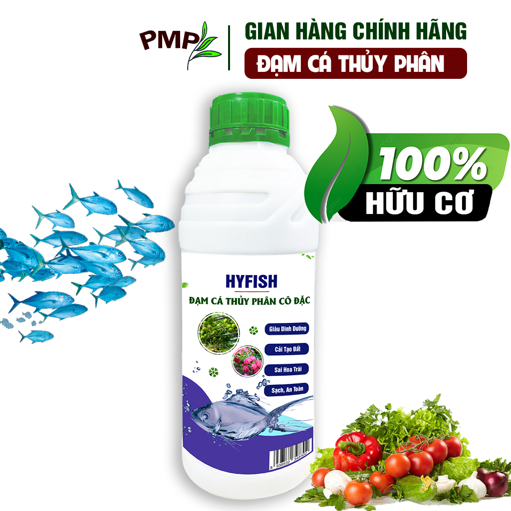 Đạm cá hữu cơ Hyfish PMP cho rau sạch, hoa, cây cảnh, cây ăn trái 01 ...