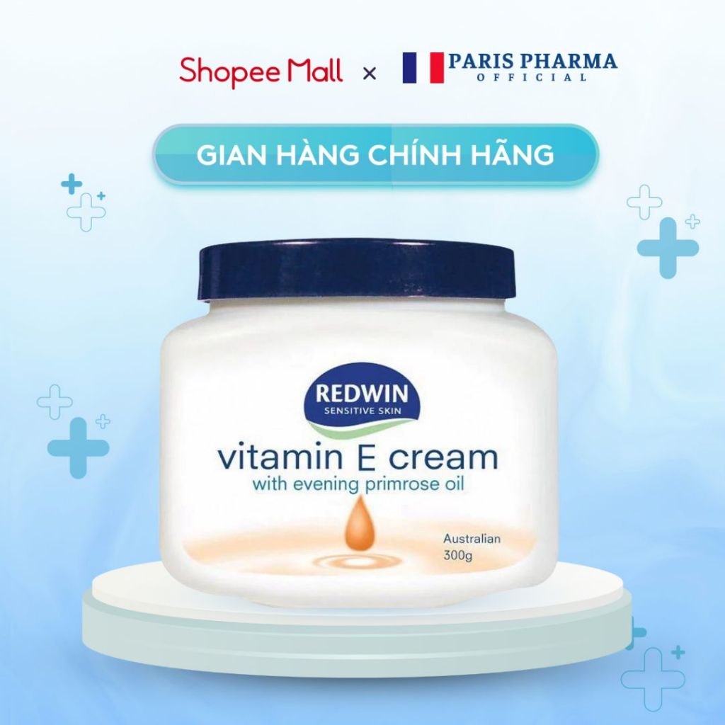 Kem Vitamin E Dưỡng Ẩm Sáng Da, Da Mềm Mịn Redwin Cream 300gr | Shopee ...