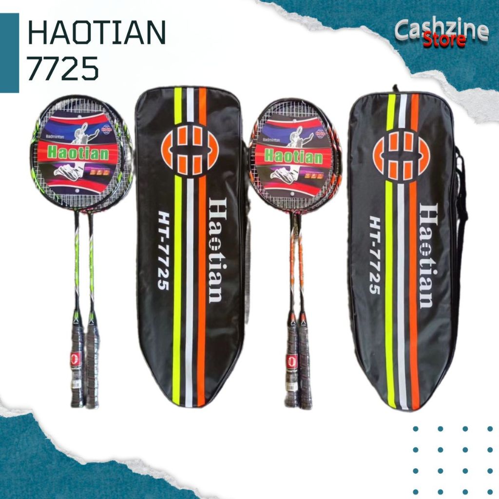 Bộ Vợt Cầu Lông, Vợt đánh cầu Haotian Pro HT-7725 khung hợp kim nhôm ...