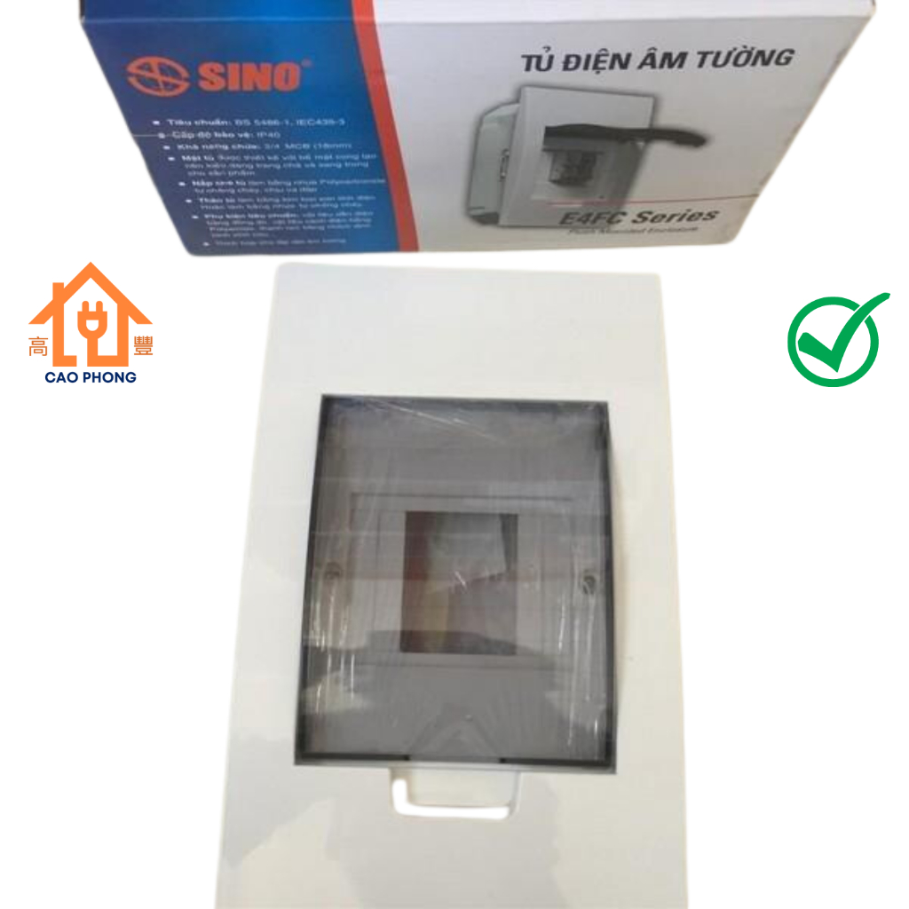 Tủ điện âm tường 2 đường Sino E4FC2/4LA | Shopee Việt Nam