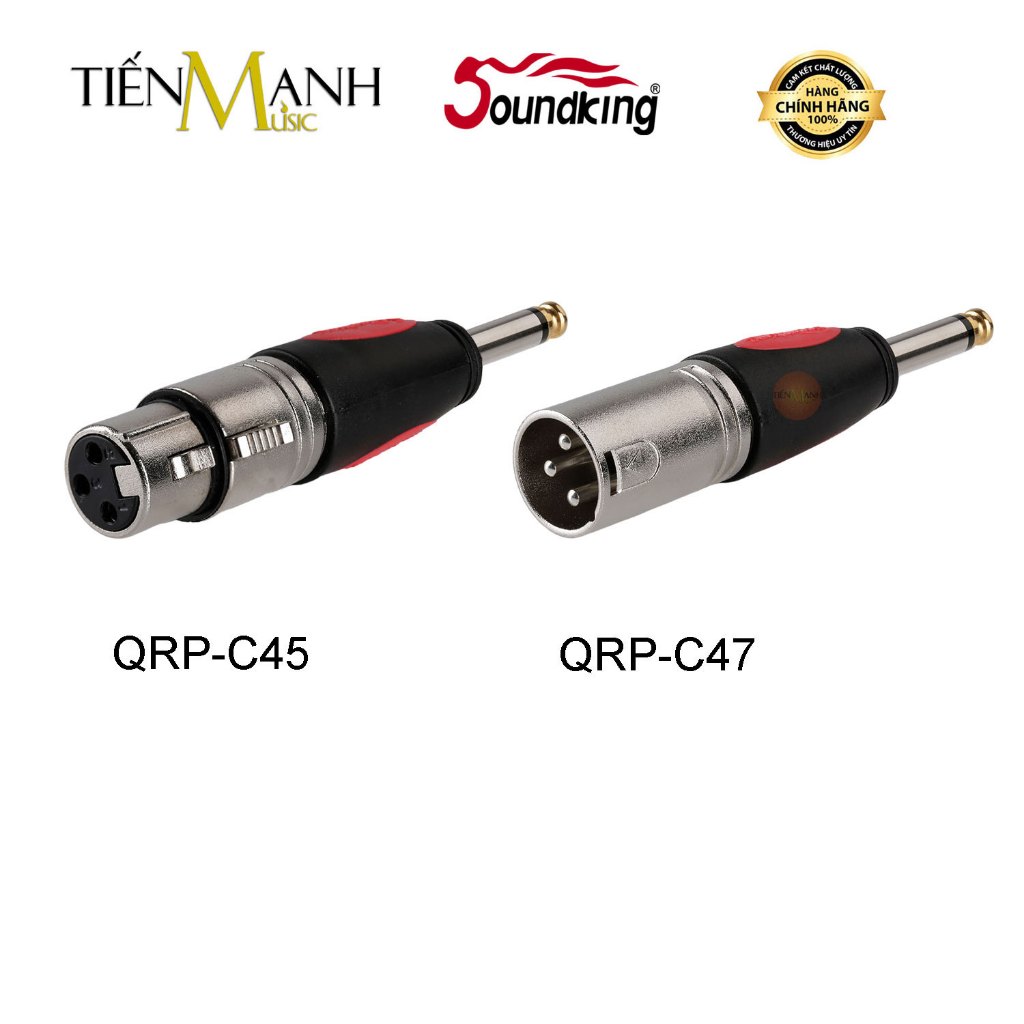 [Chính Hãng] Đầu Jack Soundking Chuyển Đổi Canon XLR Đực, Cái Sang 6.35mm QRP-C45, QRP-C47 Cổng ...