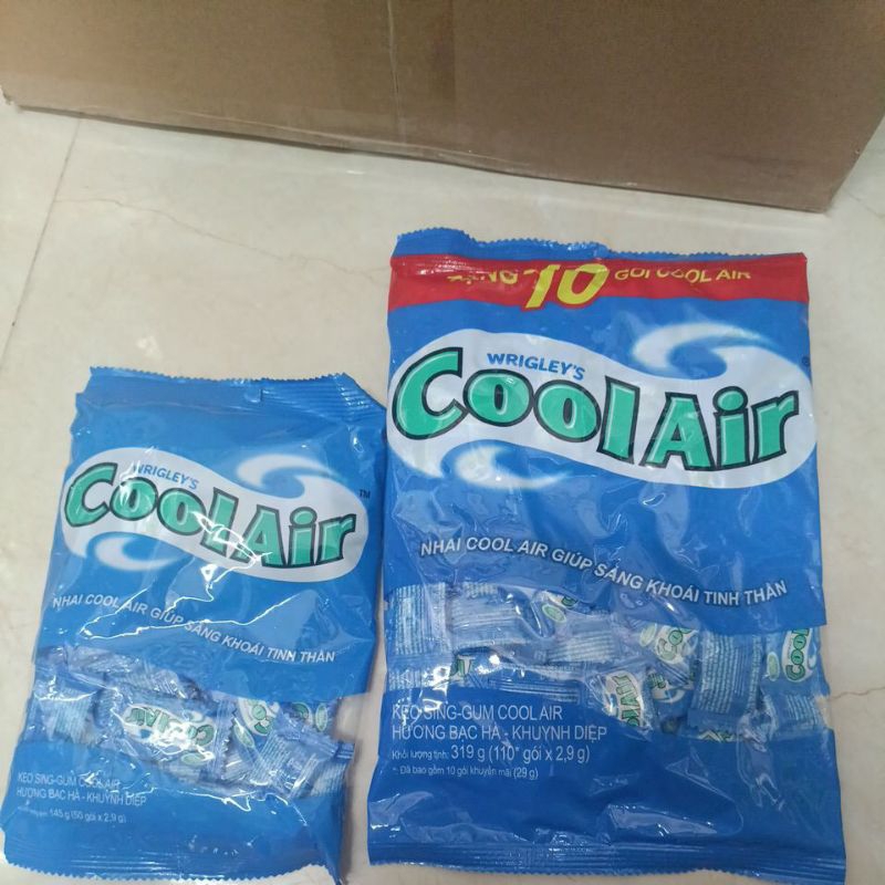 bịch Kẹo Cool Air 50 viên/100+10 viên trên bịch 145g/319g | Shopee Việt Nam
