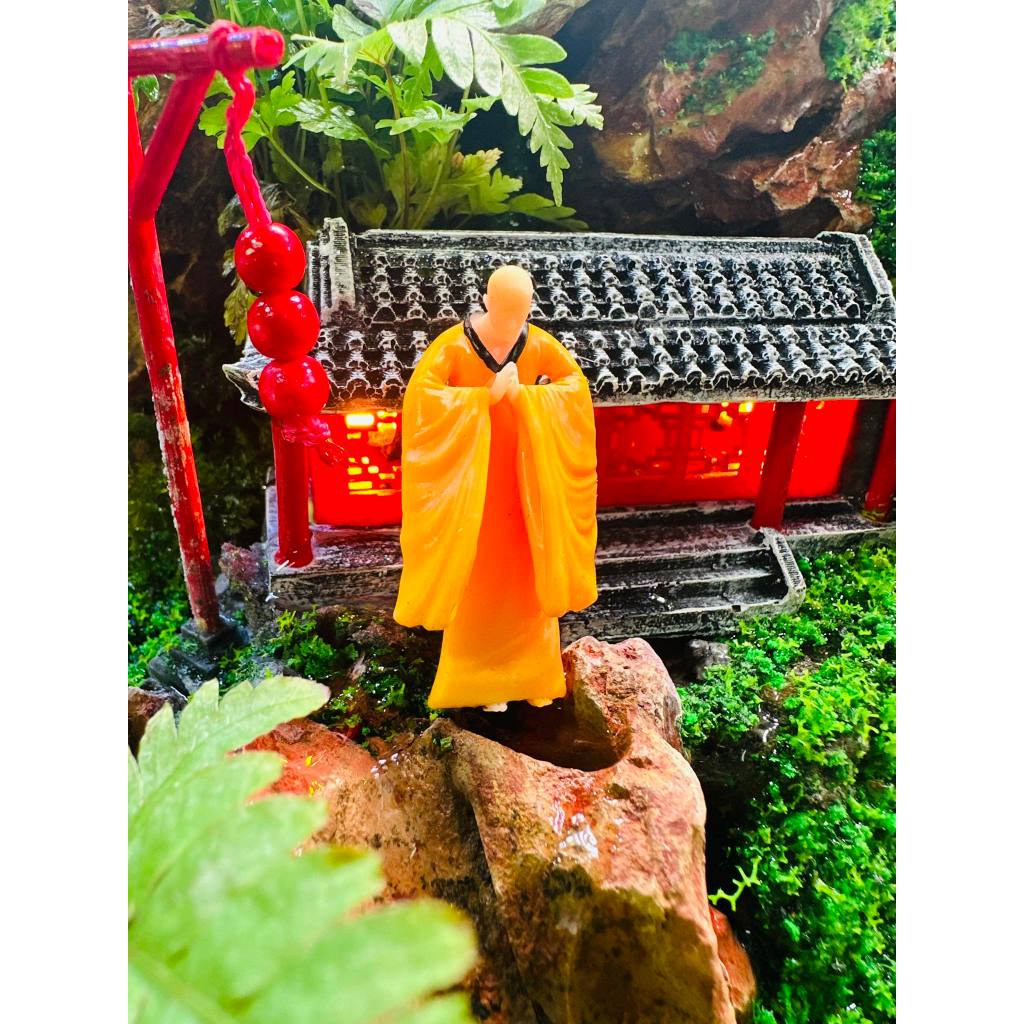 Mô hình Sư Cúi Bái Mini 5cm trang trí tiểu cảnh, non bộ, terrarium ...