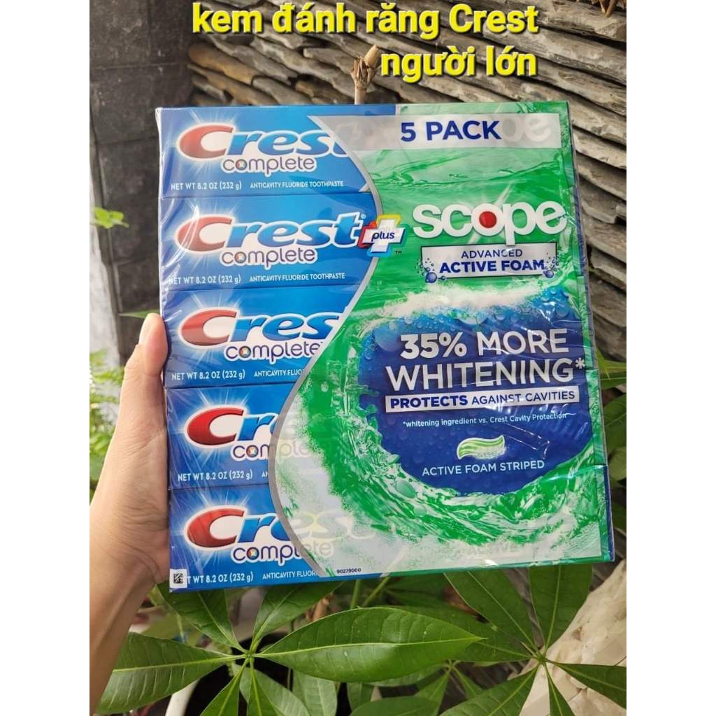 Kem Đánh Răng Crest Complete Scope Extra Whitening Tuýp 232g | Shopee ...