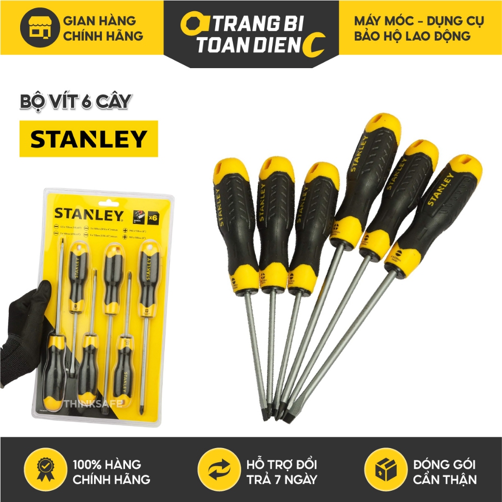 Bộ 6 tua vít Stanley STMT66672 hợp kim cao cấp, độ chính xác cao, từ ...