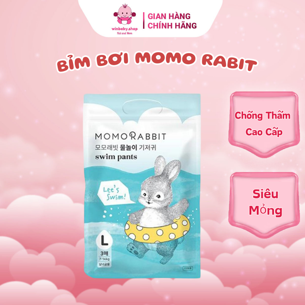 Bỉm Quần Bơi Momo Rabbit Cho Bé Mẫu Mới 2024 Size L, XL | Shopee Việt Nam