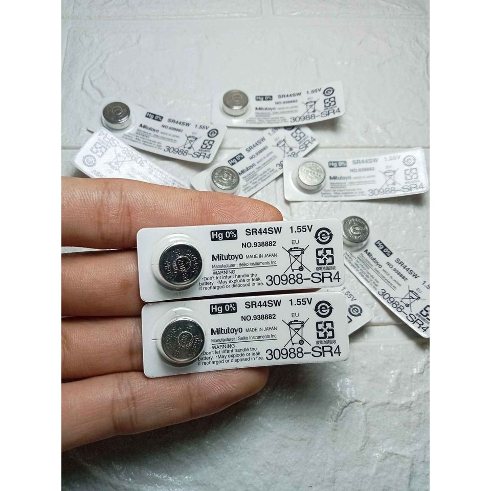 Pin SR44SW 1.55V Nhật mới chính hãng Mitutoyo, cho thướt kẹp điện tử ...