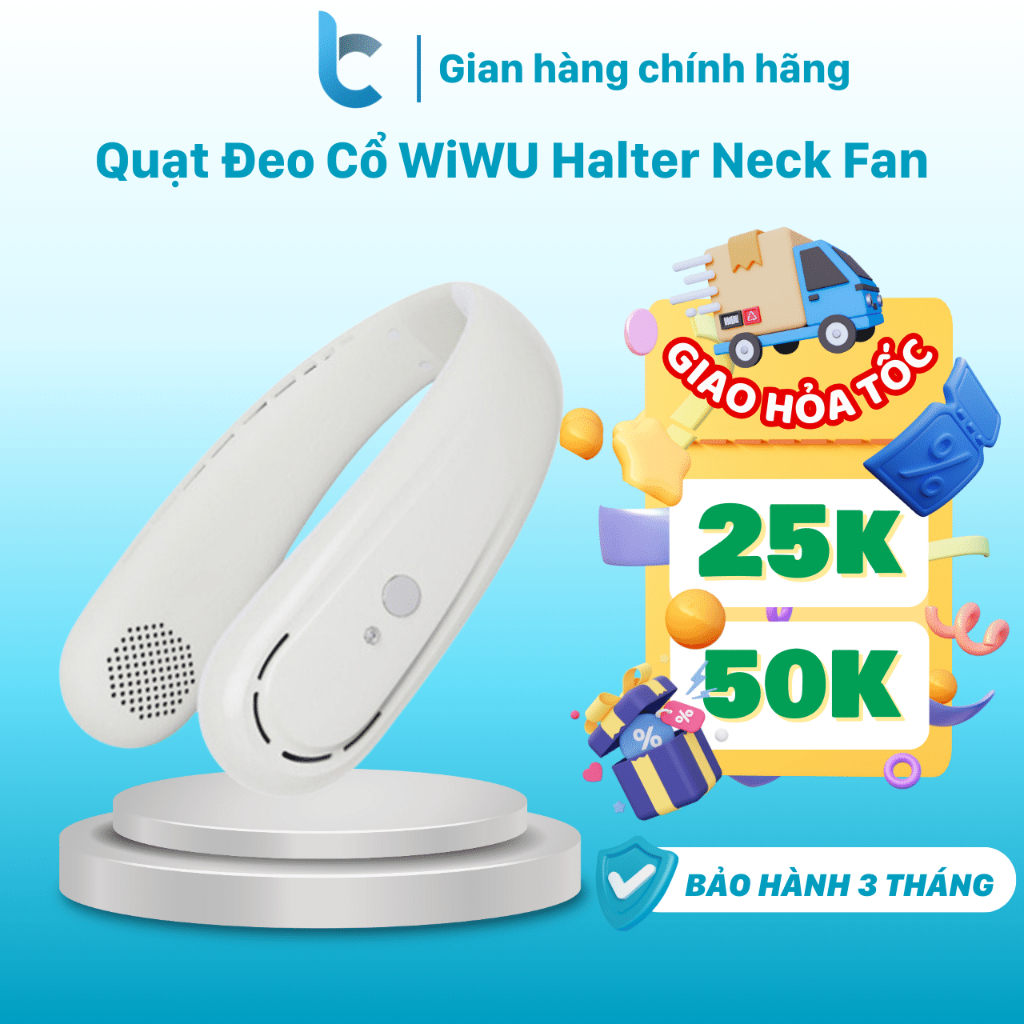 Quạt Đeo Cổ WIWU Halter Neck Fan FS02 | Shopee Việt Nam