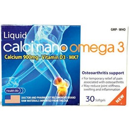 Liquid Calci nano omega 3 phòng ngừa loãng sương, phát triền chiều cao ...