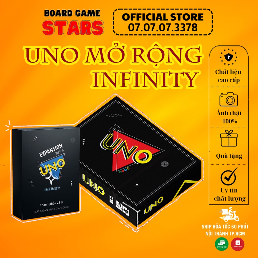 Combo UNO 156 lá ĐEN + UNO Infinity 22 lá siêu hủy diệt [𝗕𝗼𝗮𝗿𝗱𝗚𝗮𝗺𝗲 𝗦𝗧𝗔𝗥 ...