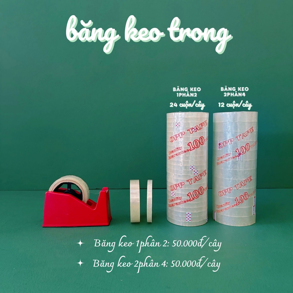BĂNG KEO TRONG BẢN 12mm - 24mm | Shopee Việt Nam