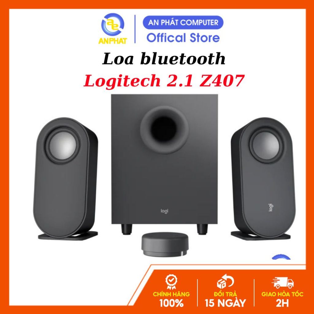 Loa Logitech 2.1 Z407 bluetooth ,3.5 mm, công suất tối đa 80w ,hàng ...