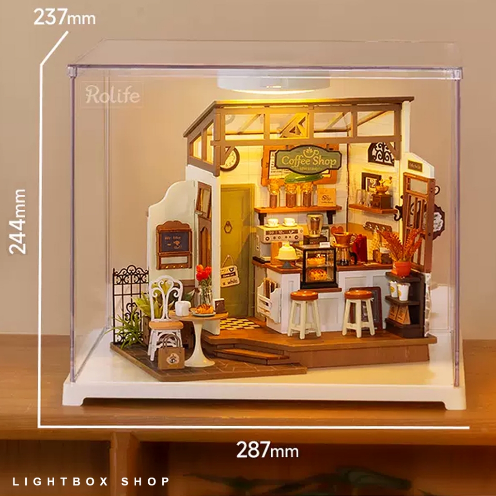 Mô hình nhà Robotime Rolife No.17 Café Miniature House kit DG162 bằng ...