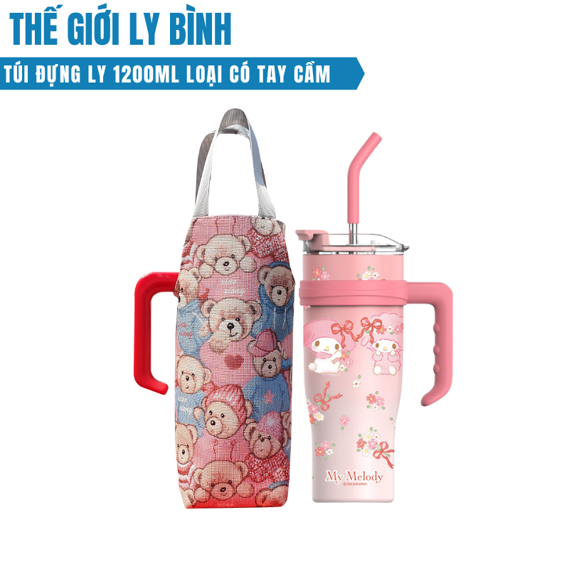 Túi đựng ly giữ nhiệt thiết kế riêng cho ly 1200ml có quai xách ( Hàng ...