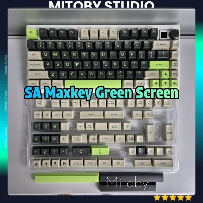 Tổng hợp Keycap Maxkey SA Rome Green Yellow Screen SA profile ABS 2 ...
