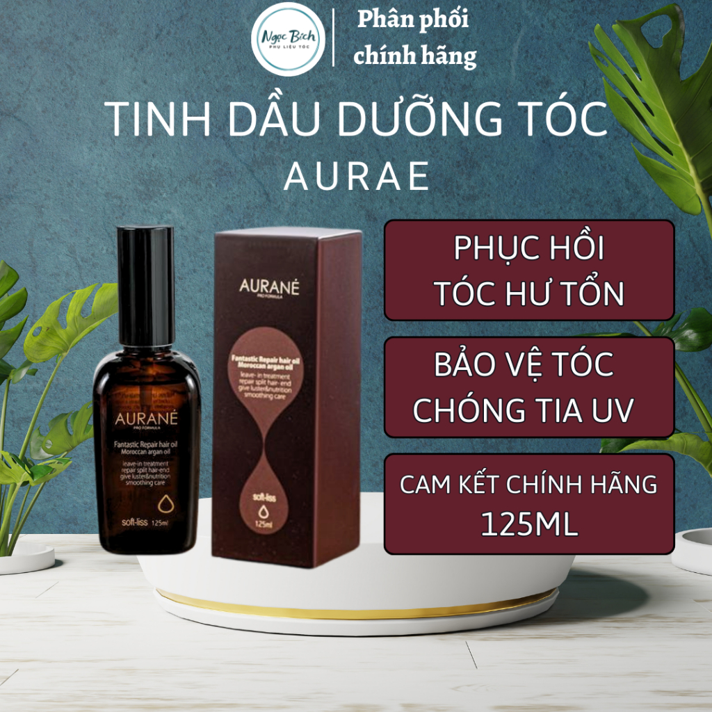 Tinh dầu dưỡng bóng mềm mượt tóc AURANE SOFTLISS 125ml | Shopee Việt Nam