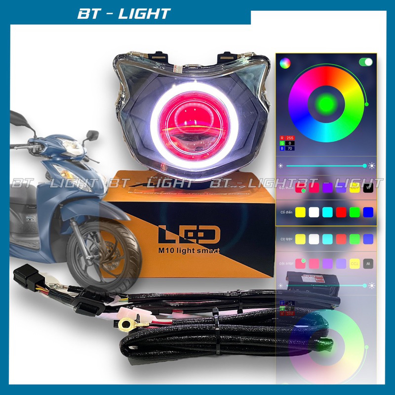 Bi cầu Led M10 Light lên sẵn pha cho Vision đời 2022 đến 2024 | Shopee ...