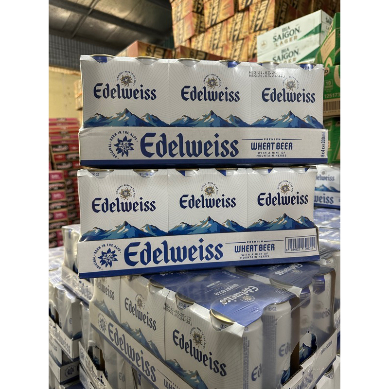 Bia Tuyết Edelweiss - Thùng 24 lon / 330ml | Shopee Việt Nam
