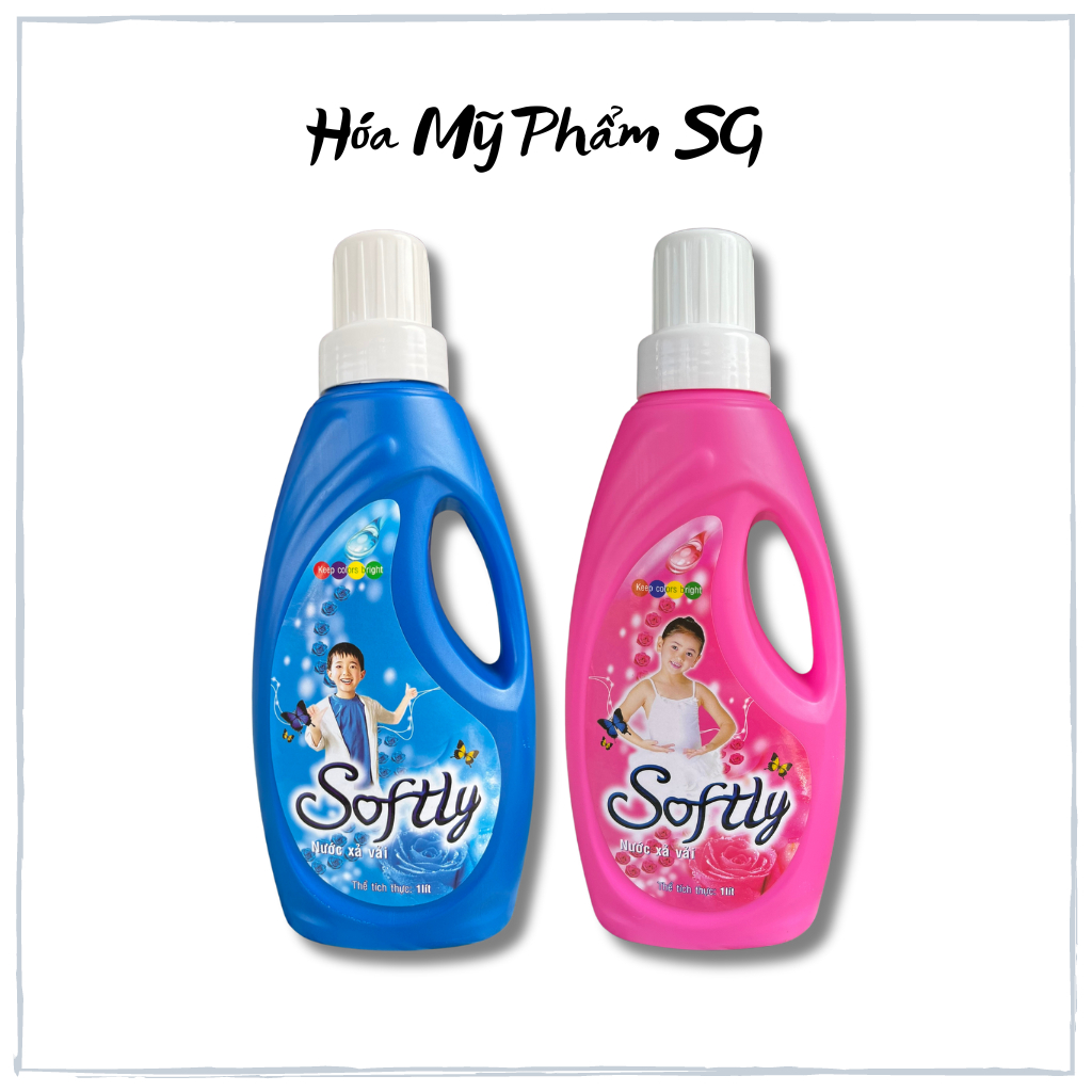 Nước xả vải Softly 1Lít | Hương Comfort và Downy siêu thơm | Shopee ...