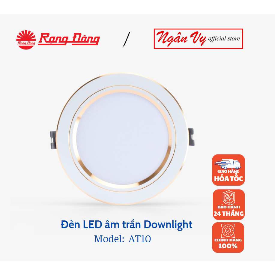 Đèn LED âm trần Downlight đổi màu AT10 ĐM 90/7, 90/9W, 110/9W, 110/12W ...
