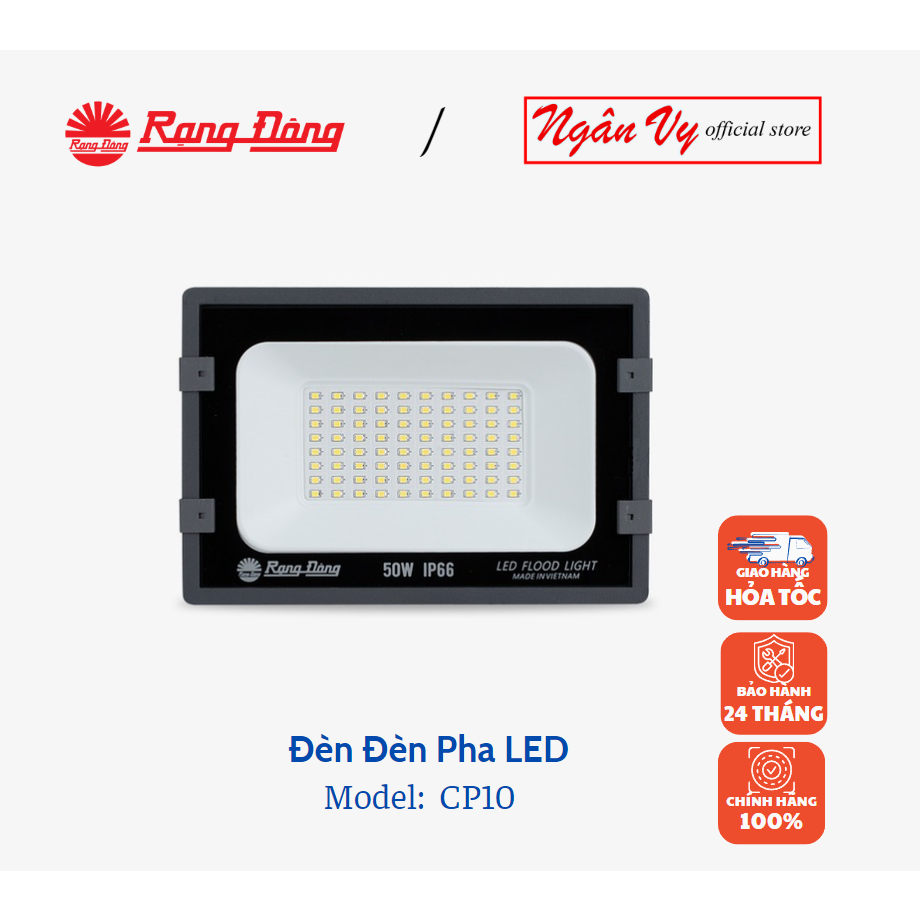Đèn Pha LED Mới CP10: 30W 50W 100W Rạng Đông Model: CP10 | Shopee Việt Nam