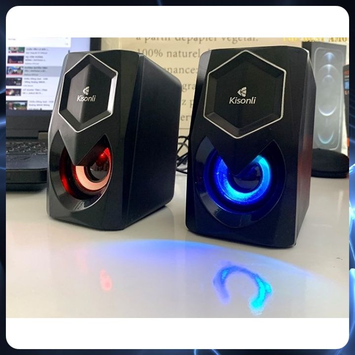 Loa Máy Tính Để Bàn Mini Cao Cấp 2.0 KISONLI L1020 Led Rgb Loa Gaming ...