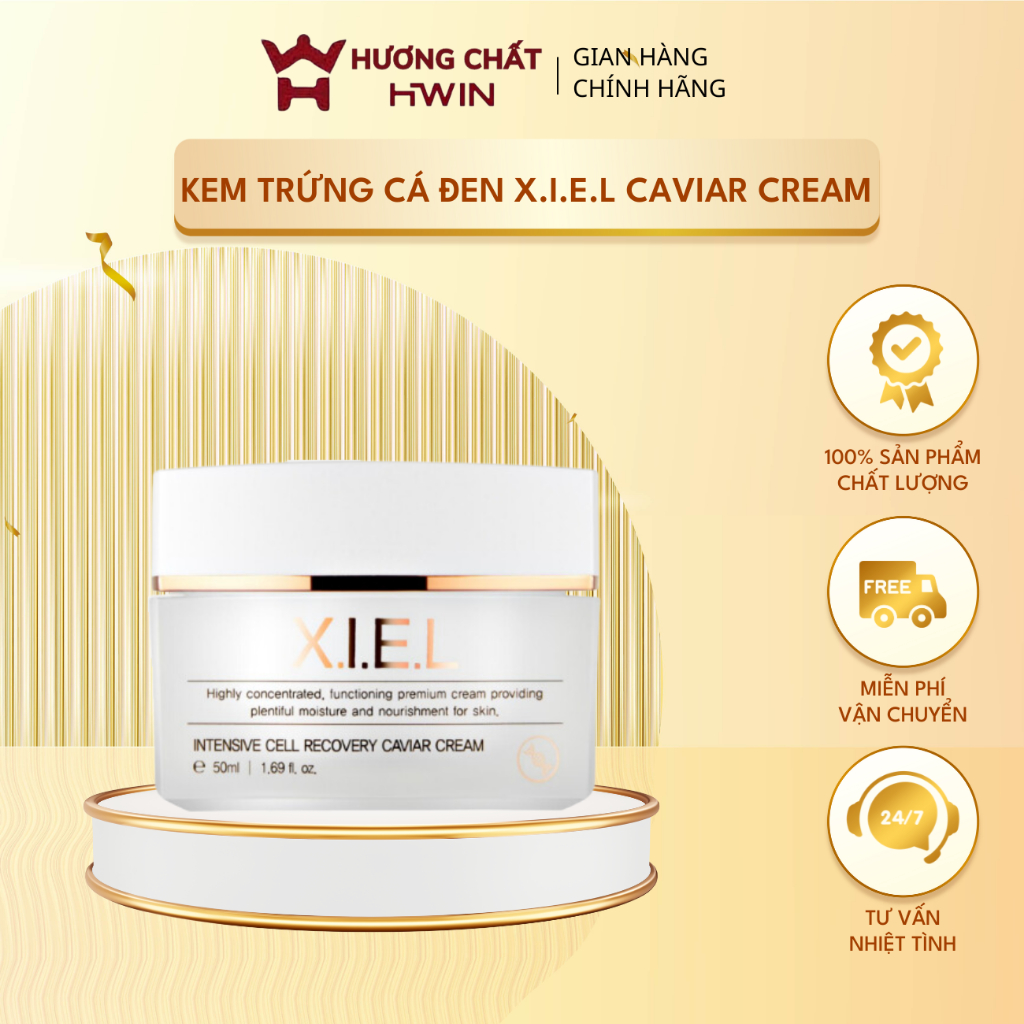 Kem trứng cá đen Caviar - X.I.E.L Intensive Cell Recovery Caviar Cream ...