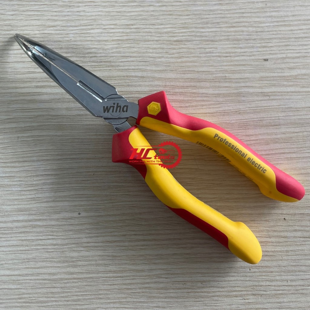 Kìm nhọn mỏ cong cách điện 1000v 200mm Wiha 26729 Germany - Hàng chính ...