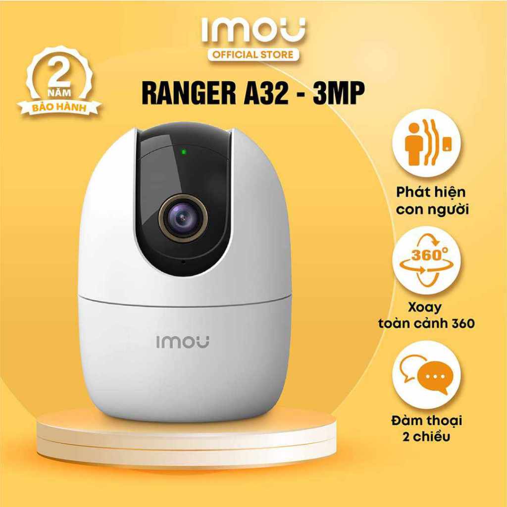 Camera Imou A32 3MP quay 360 đàm thoại 2 chiều theo dõi chuyển động bh ...
