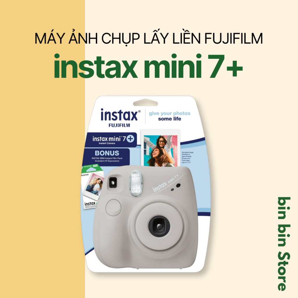 Instax Mini 7 plus 7+ Máy ảnh lấy liền Fujifilm nhập Mỹ - Kèm 10 Film ...