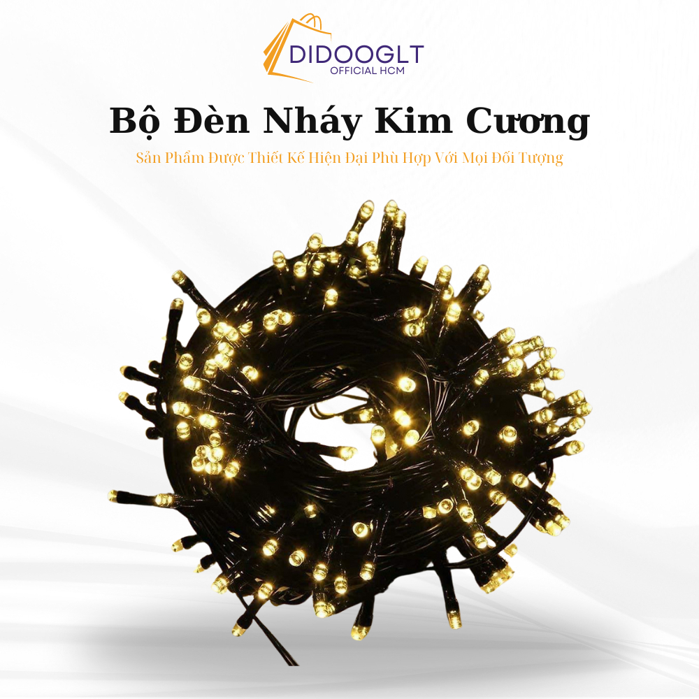 Bộ Đèn Nháy 40M Kim Cương, Dây Led 40M Trang Trí Tiểu Cảnh ( didooglt ...
