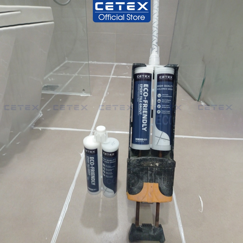 Keo chà ron 2 thành phần, keo chít mạch gạch epoxy chống thấm, bám bẩn, nấm mốc Cetex | Shopee ...