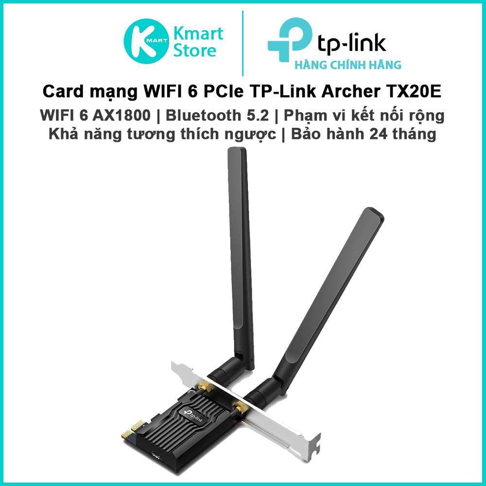 Card mạng WIFI 6 AX1800 Archer TX20E | Chuẩn PCIe | Bluetooth 5.2 ...