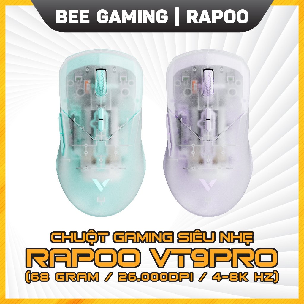 Chuột gaming không dây 4K Rapoo – VT9Pro (Cảm biến PAW3398 / Polling ...