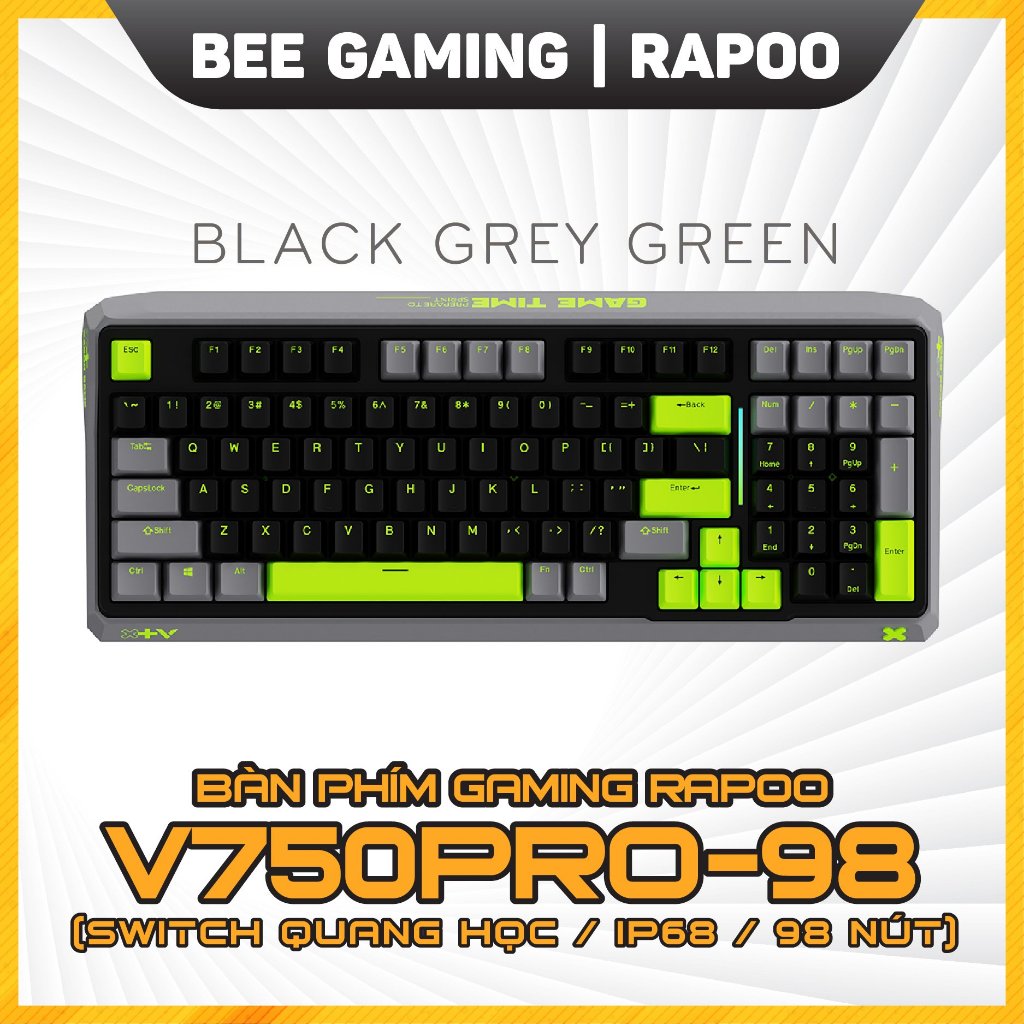 Bàn phím gaming quang cơ Rapoo - V750 Pro (Switch Quang cơ / Led RGB ...