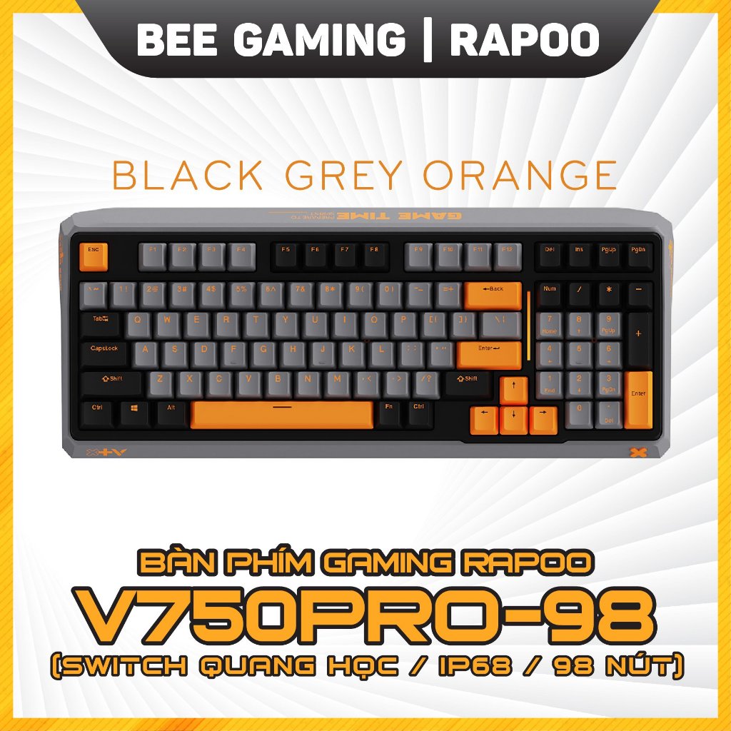 Bàn phím gaming quang cơ Rapoo - V750 Pro (Switch Quang cơ / Led RGB ...