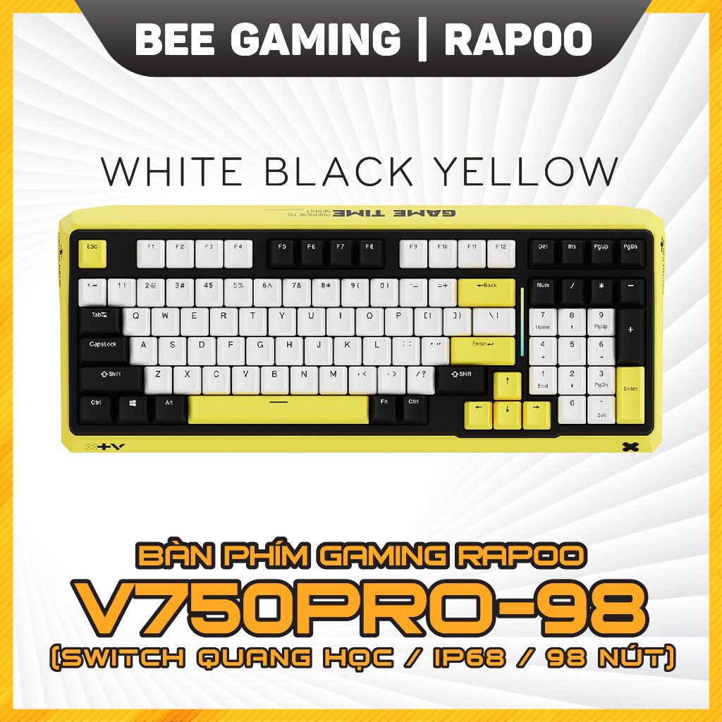 Bàn phím gaming quang cơ Rapoo - V750 Pro (Switch Quang cơ / Led RGB ...