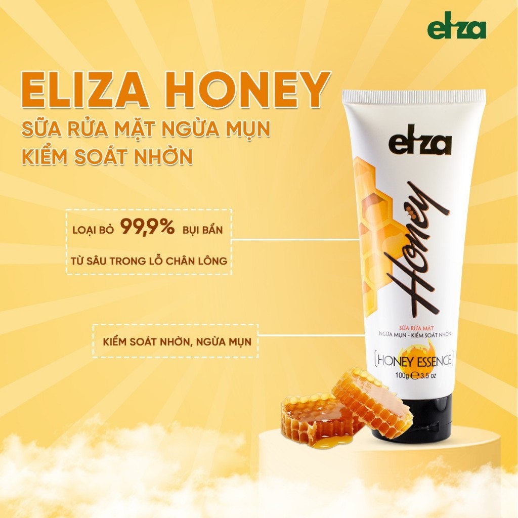 Sữa rửa mặt ngừa mụn tinh chất mật ong Eliza 100g | Shopee Việt Nam