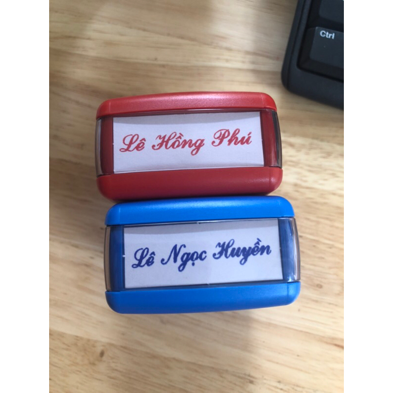 Khắc dấu tên, làm mộc dấu tên 1 dòng hãng Shiny S222 loại tốt, bền đẹp ...