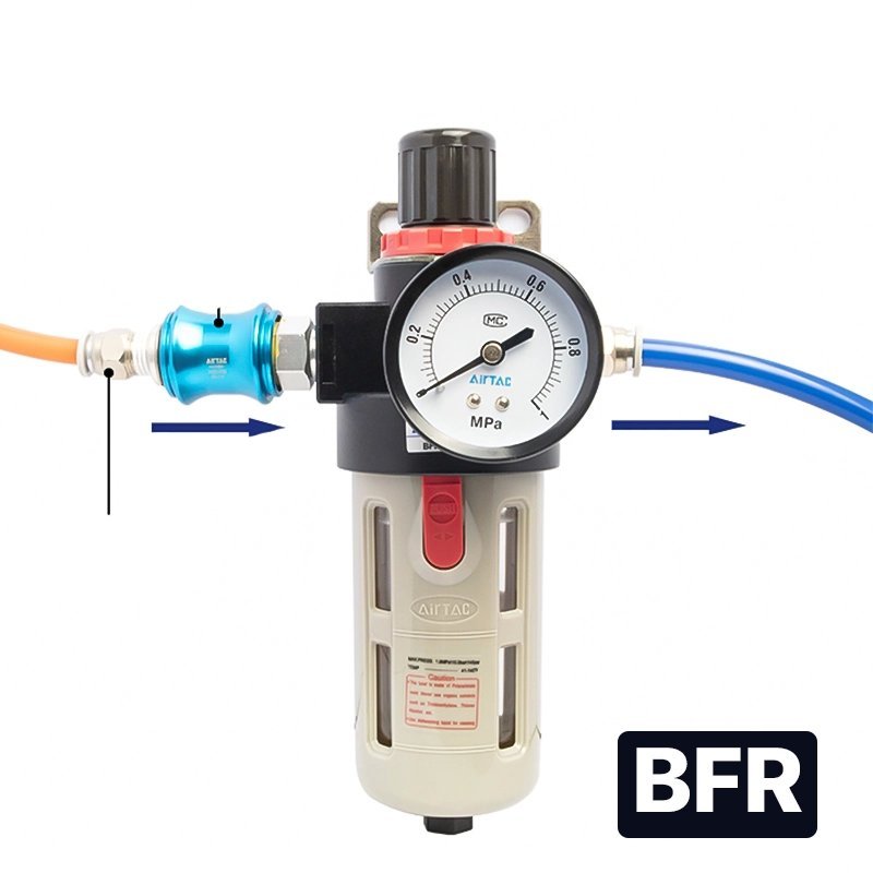 Bộ lọc điều áp đơn khí nén Airtac BFR 2000 ,BFR 3000, BFR 4000, lọc ...