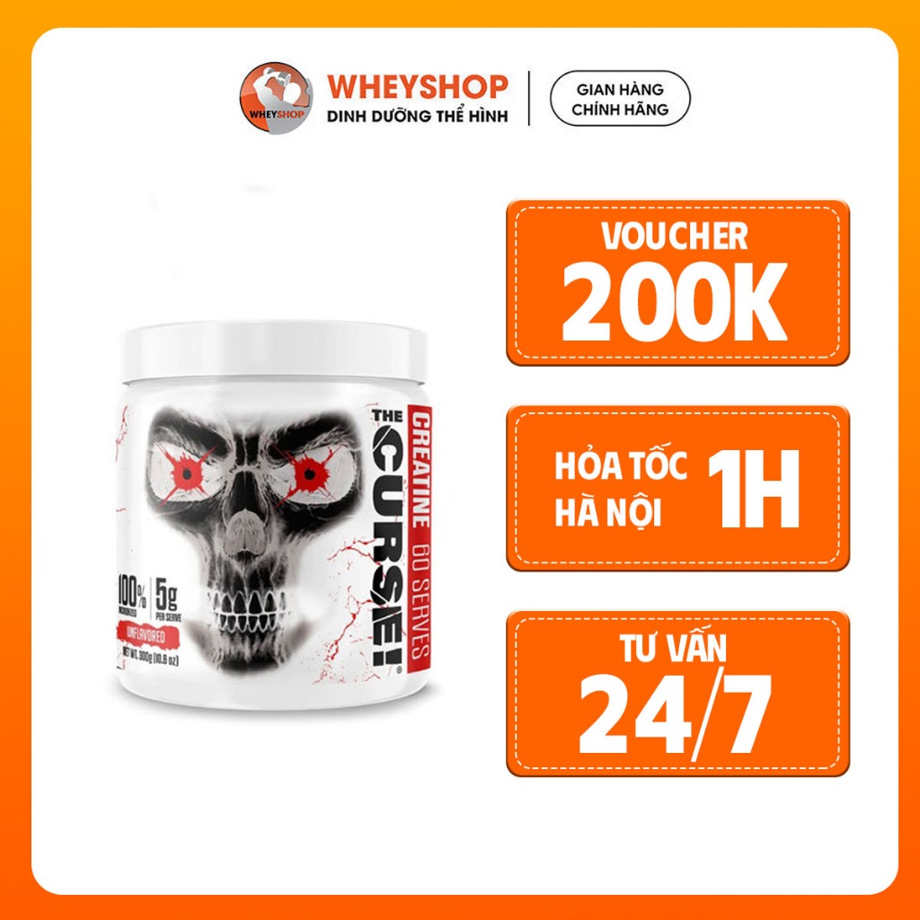 Bột uống hỗ trợ tập luyện The Curse Micronized Creatine Monohydrate ...