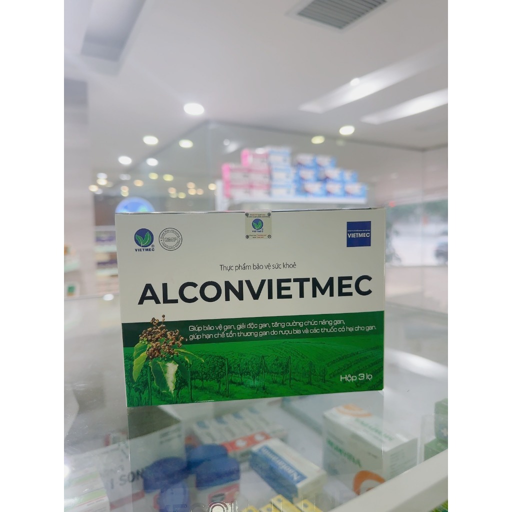 Alcon VIETMEC hỗ trợ bổ gan, giải rượu (hộp 3 lọ) | Shopee Việt Nam
