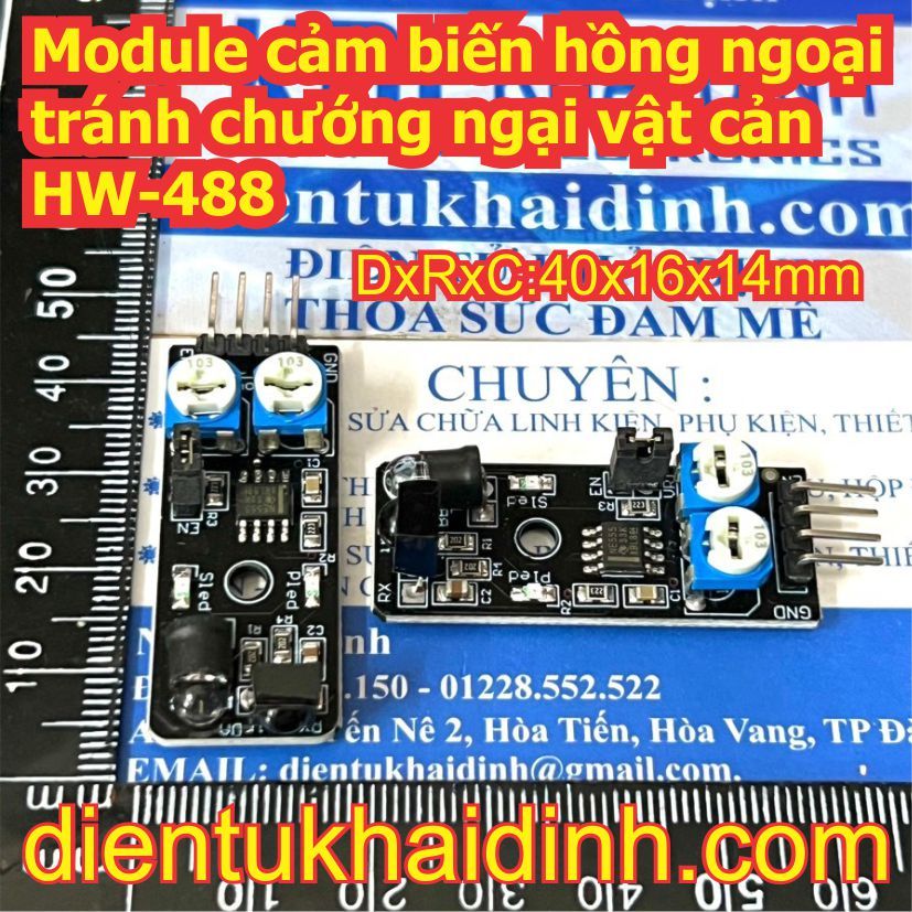 Module cảm biến hồng ngoại tránh chướng ngại vật cản HW-488 kde7117 ...