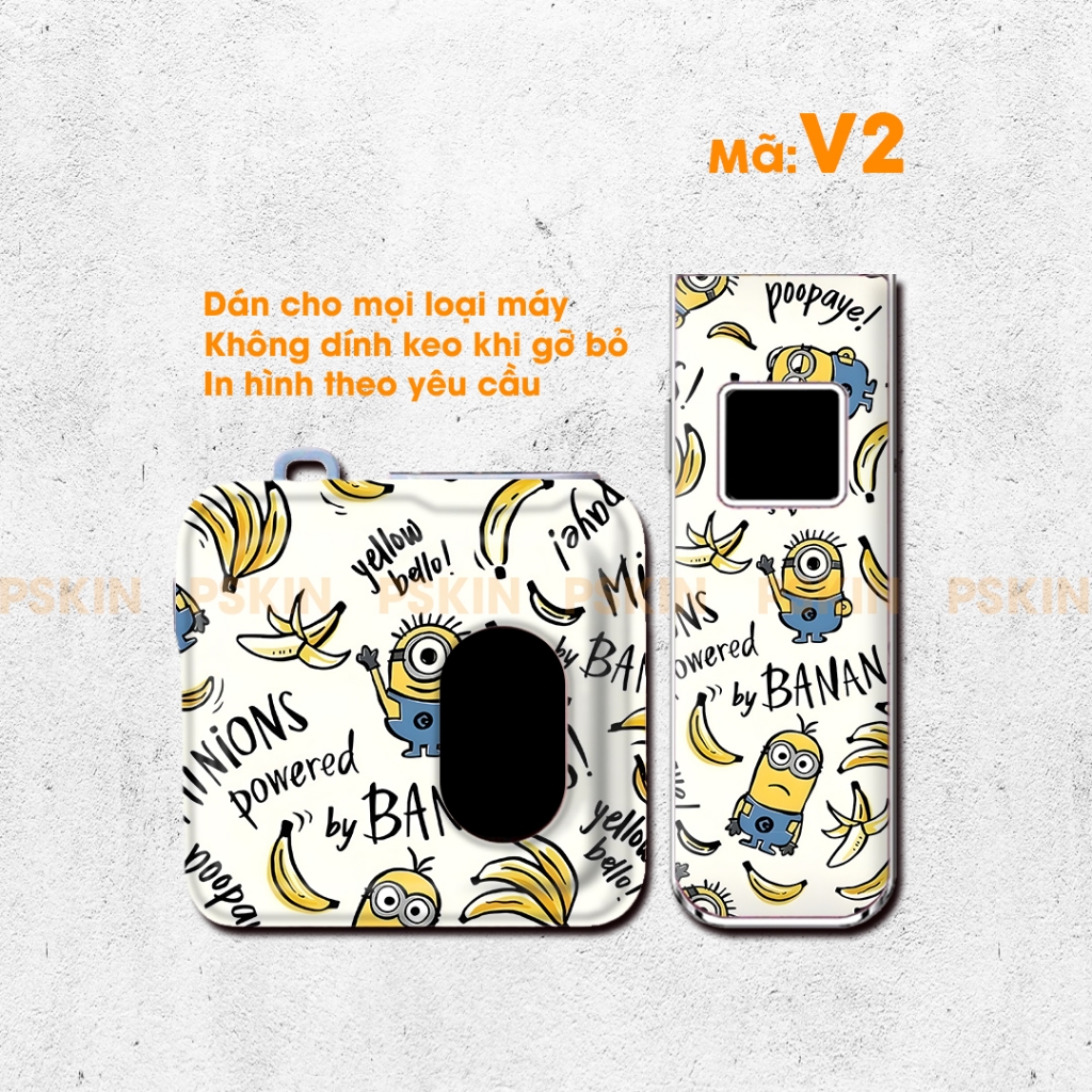 Miếng dán skin mẫu V2 cho điện thoại Xlim SQ Xlim Pro Xlim SE Xlim V2 ...