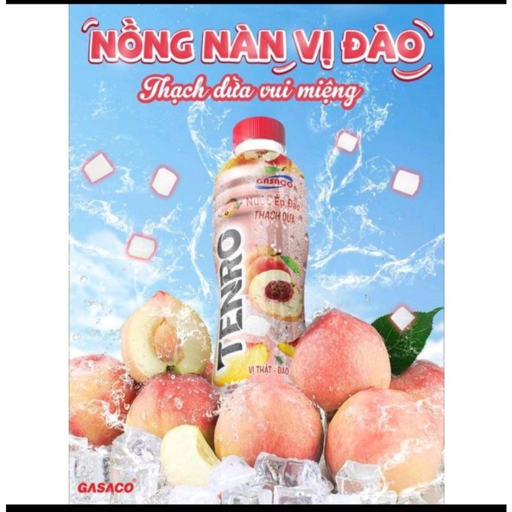 Lốc 6 chai 500ml nước ép thạch dừa Tenro( Gasaco) đủ các loại | Shopee ...