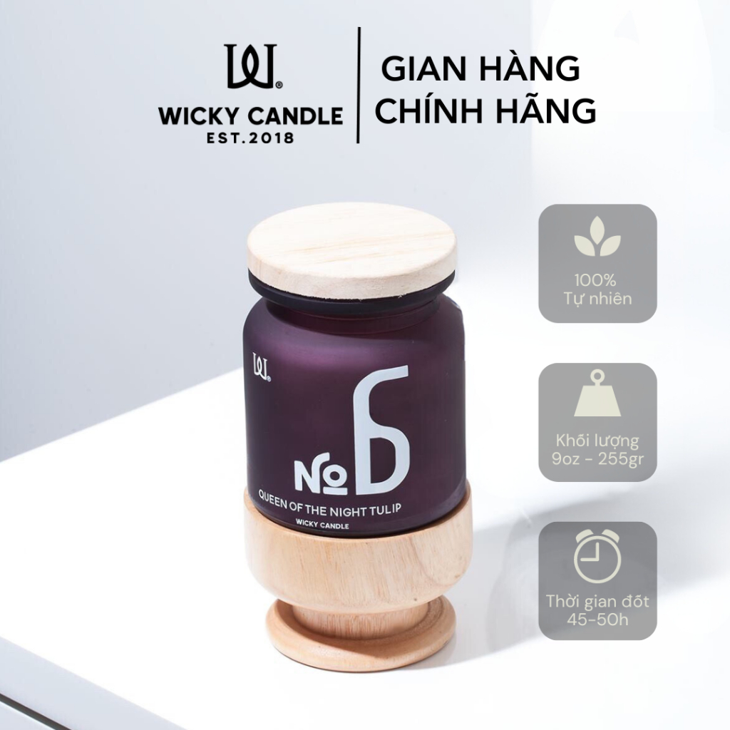 Wicky Candle - Nến Thơm No6: QUEEN OF THE NIGHT TULIP hương hoa tulip ...