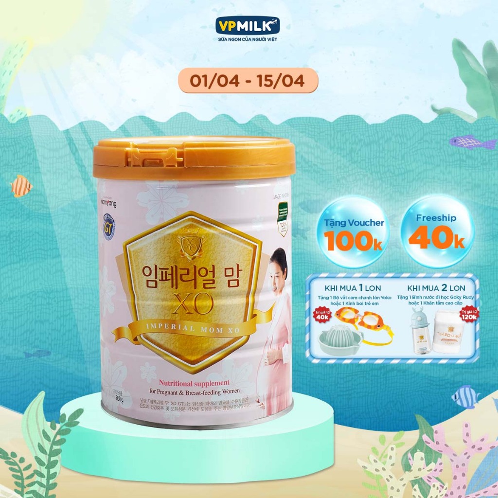 Sữa bột Namyang Imperial Mom XO GT 800g (mẹ mang thai và cho con bú) | Shopee Việt Nam