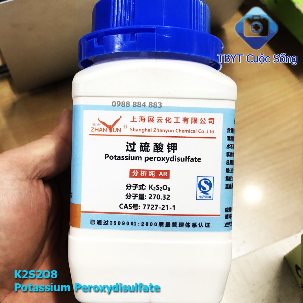 Hóa chất Potassium Peroxydisulfate - K2S2O8 99% dùng trong thí nghiệm ...